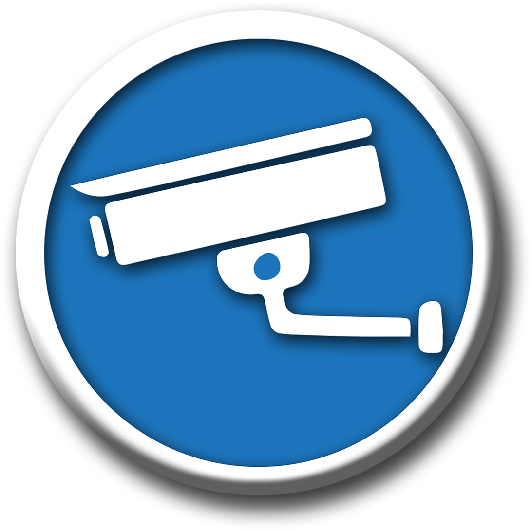Cctv Camera Icon - Blue Cctv Camera - (1242x1242) Png Clipart Download