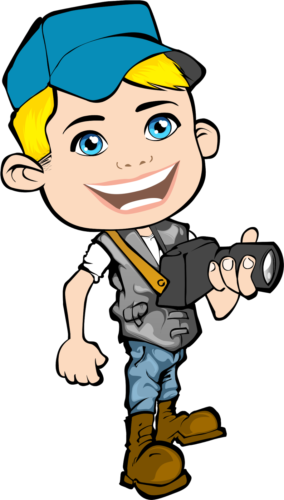 Vector Journalist Design Using Adobe Photoshop By - Journalist Cartoon ...