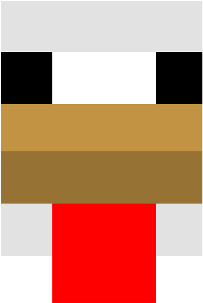 Minecraft Pig Face Pixel Art