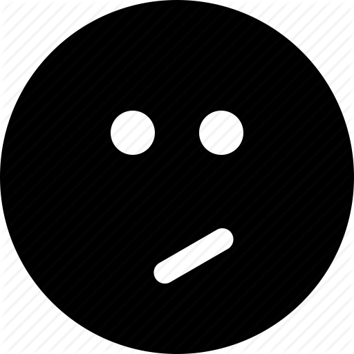 Confused Emoticon Emotion Face Perplexed Sad Smiley - Circle - Full ...