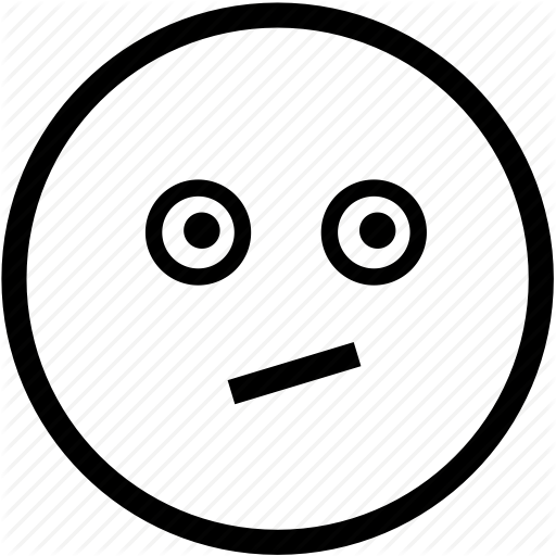 Confused Smiley Face Clip Art Black - Scroll Up Png - (512x512) Png ...