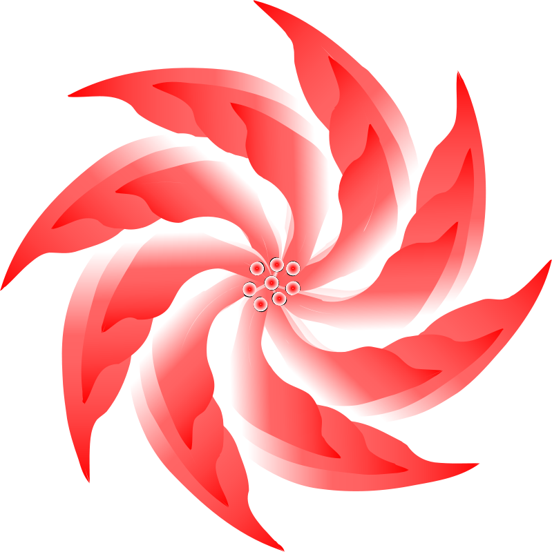 Red Flower Clipart Red Blossom - Red Spiral Png - (799x800) Png Clipart ...