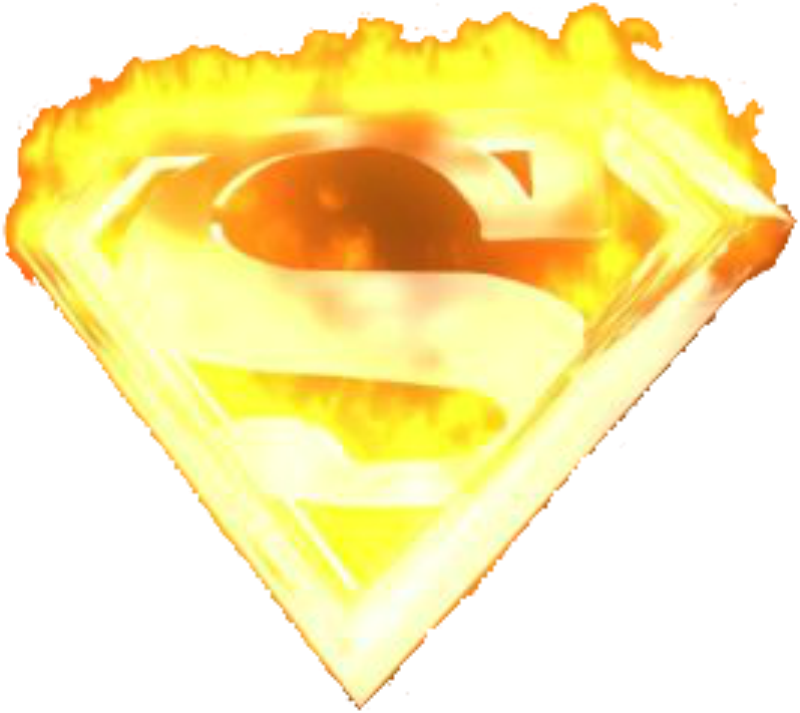 Fiery Superman Logo - Superman Logo On Fire - (800x713) Png Clipart ...