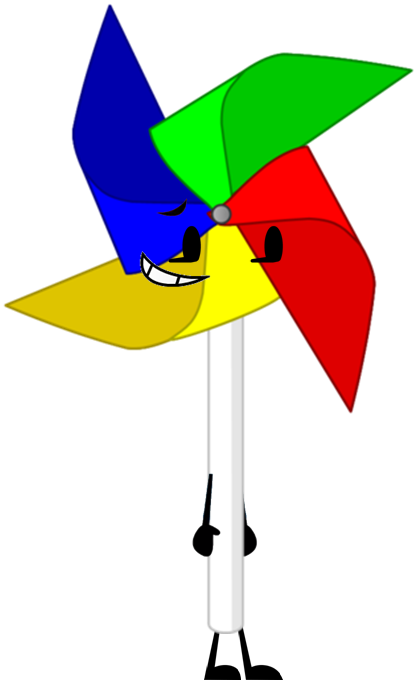 New Design - Bfdi Pinwheel - (417x681) Png Clipart Download