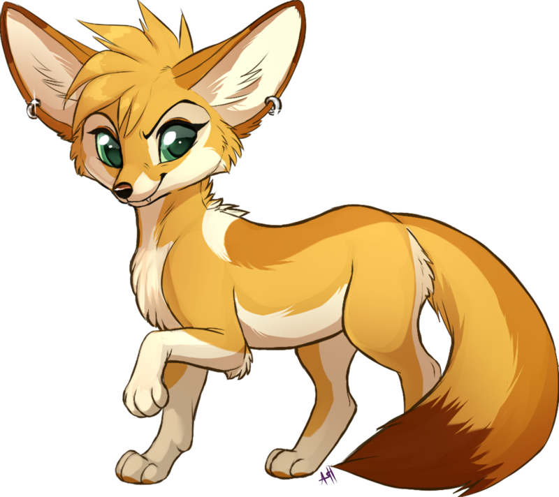 Fennec Fox Clipart Kawaii - Fennec Fox Drawing Chibi - (800x712) Png Clipart Download