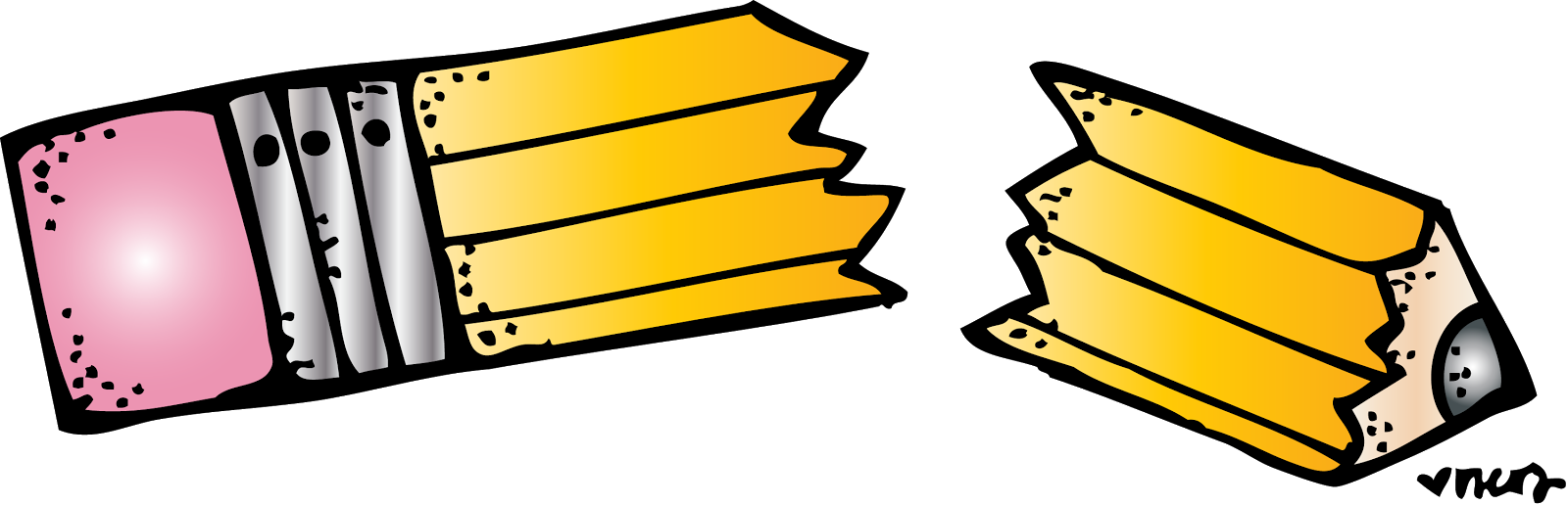 Best Broken Pencil Clip Art - Clip Art - (1600x516) Png Clipart Download