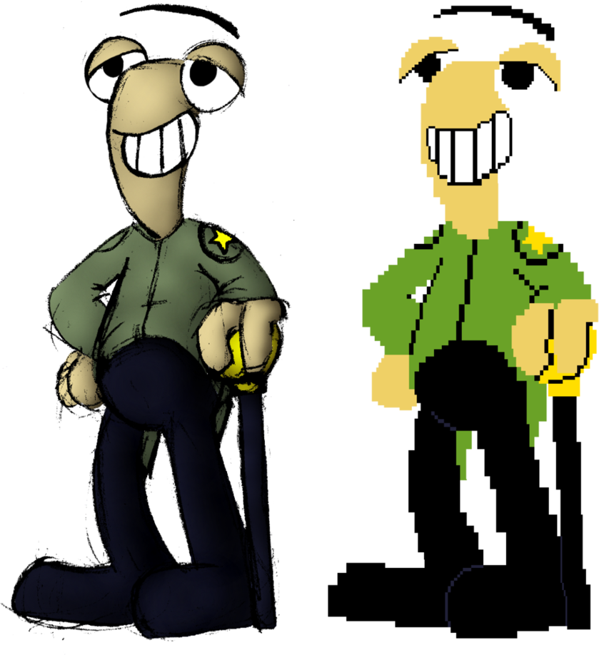 Xenohunter Prison Warden Sprite Mockup By Warahi - Sprite - (861x927 ...