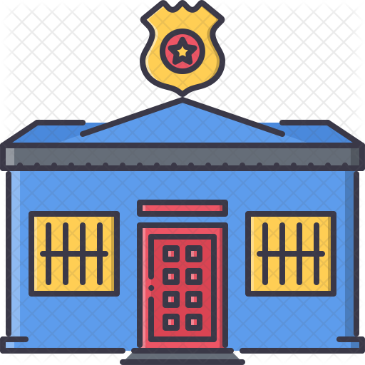 Police Station Clipart Png - Outline Of A Police Station - (512x512 ...