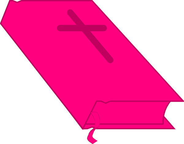 Bible Clip Art - Pink Bible Clipart Png - (600x469) Png Clipart Download