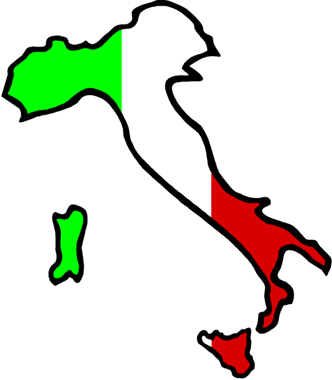 Italian - Cartoon Map Of Italy - (656x750) Png Clipart Download