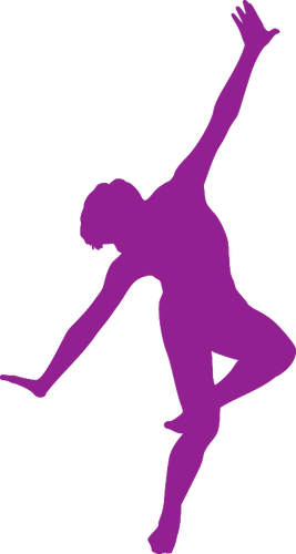 Dancer Clipart Purple - Purple Dancer Png - (267x500) Png Clipart Download