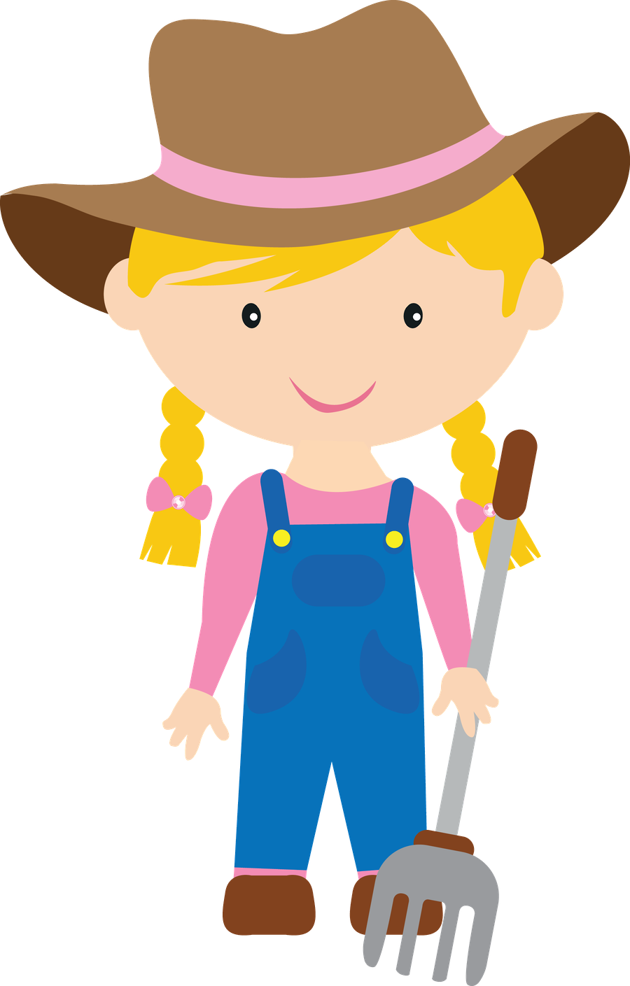Farm Girl - Farmer Girl Clipart - Full Size PNG Clipart Images Download