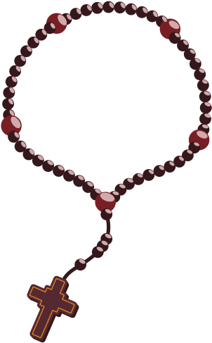 Holy Rosary - Rosary Beads Cartoon - (550x550) Png Clipart Download