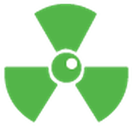 Radiation Symbol - Radioactive Decay - (456x399) Png Clipart Download