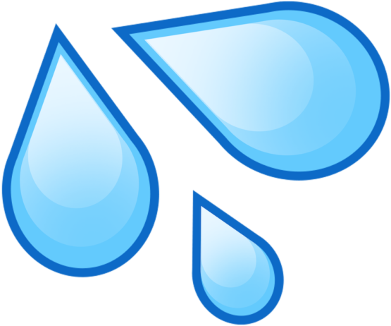 Water Drop Emoji Cutout - Water Drop Emoji - (560x560) Png Clipart Download