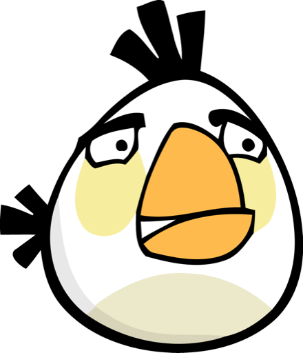 Angry Birds, Blue Bird Icon - White Bird From Angry Birds - Full Size ...