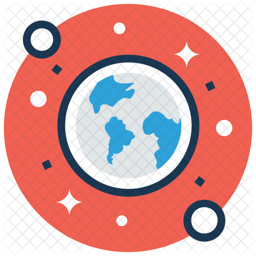 Solar System Icon - Earth - Full Size PNG Clipart Images Download