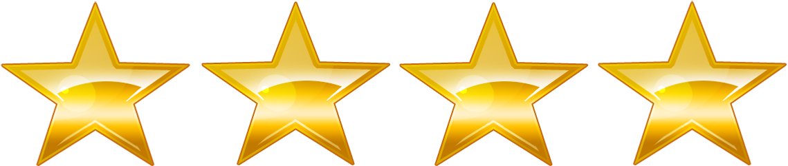 About Us - Transparent 4 Star Rating - (1138x287) Png Clipart Download