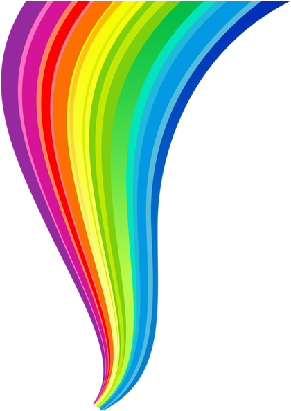 Rainbow Line Transparent Clipart - Rainbow Png - (453x600) Png Clipart ...