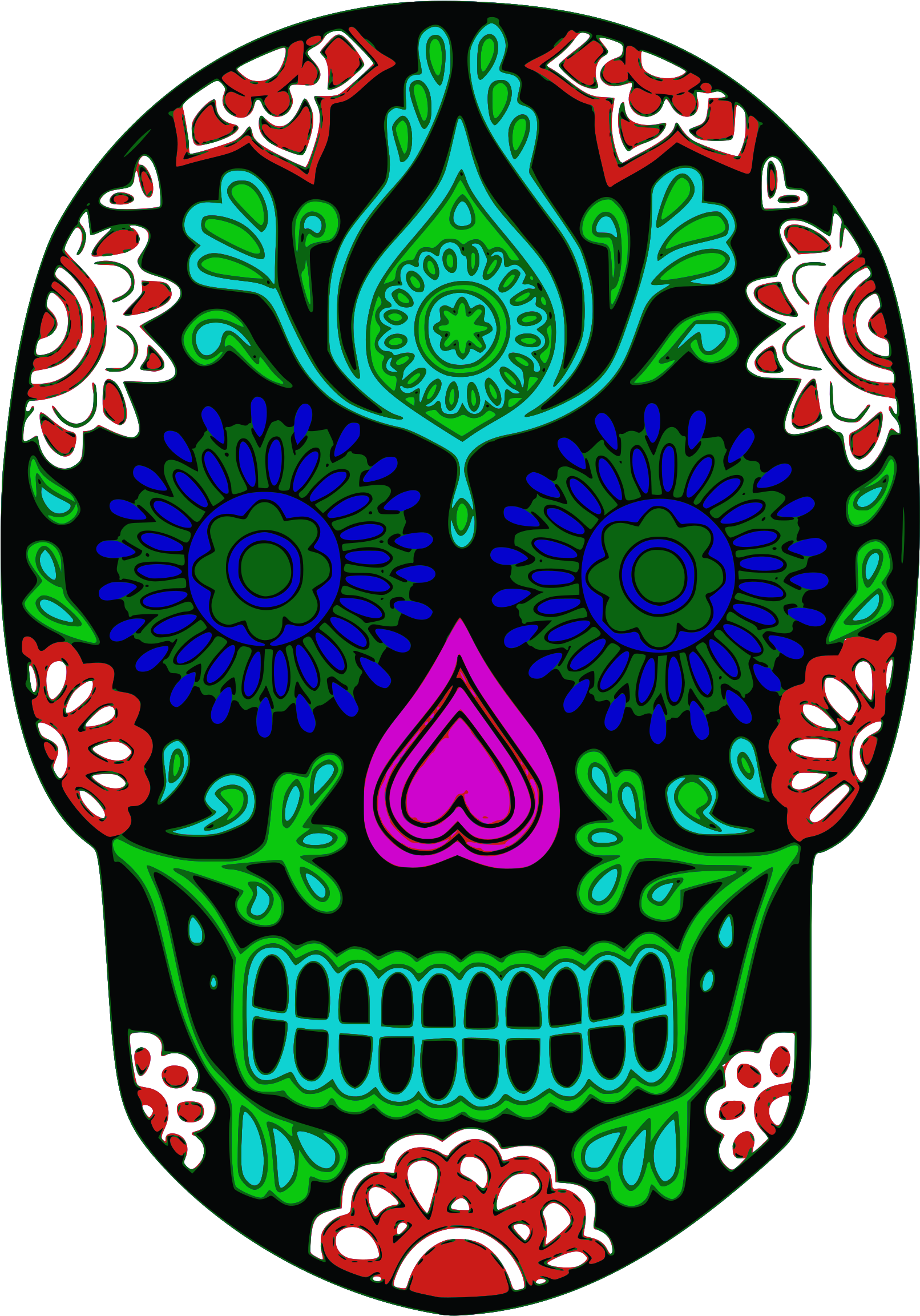 My Sugar Skull - Day Of The Dead 2016 - (2400x2400) Png Clipart Download
