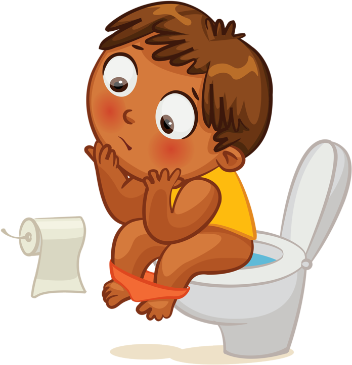Clip Art Boy On Toilet Kid Potty Clock Time Pinterest - Using Toilet ...