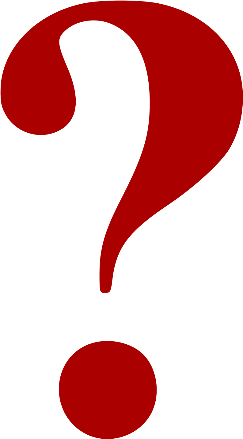 Question Marks Clip Art Photo Medium Size - Question Mark Dark Red ...