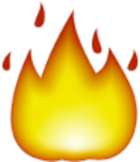 Fire Emoji 128 - Fire Emoji With Transparent Background - (800x800) Png ...