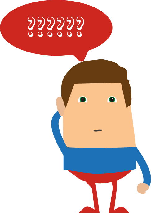 Thinking Clipart Transparent Background - Thinking Man Cartoon No ...