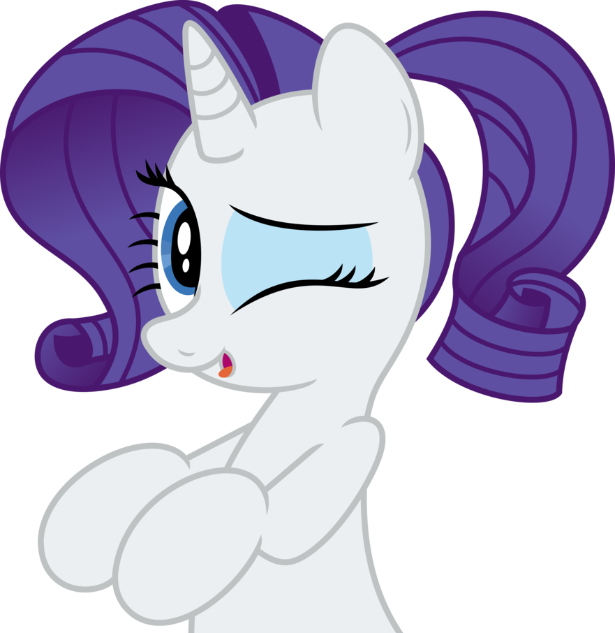 Happy Rarity Vector - Rarity - (881x906) Png Clipart Download