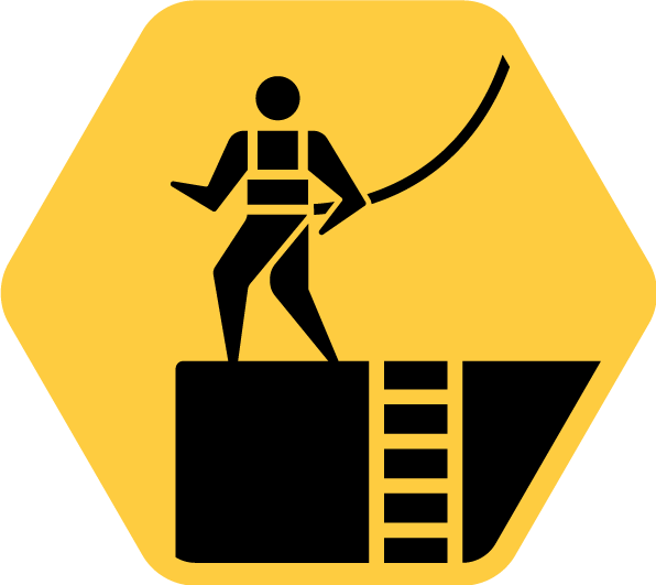 Confined Space Safety Clip Art - Working At Heights Safety - (596x531 ...
