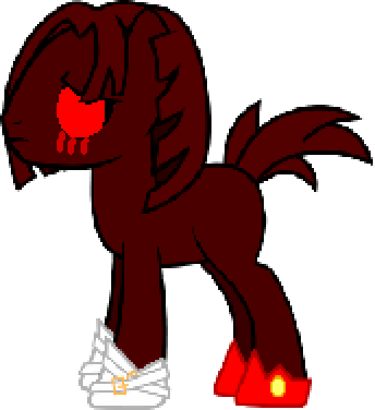 Knucklesexe Pony - Knuckles Exe - (344x376) Png Clipart Download