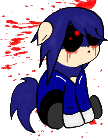 Sonic Exe By Kanashiibara - Sonic Exe Cute - (390x499) Png Clipart Download