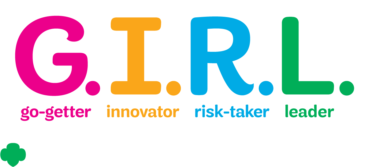 Girl Scout Letter Head - Girl Girl Scouts - (1237x588) Png Clipart Download