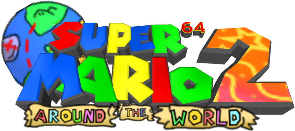 Super Mario 64 2 Around The World - Graphic Design - (1024x463) Png ...