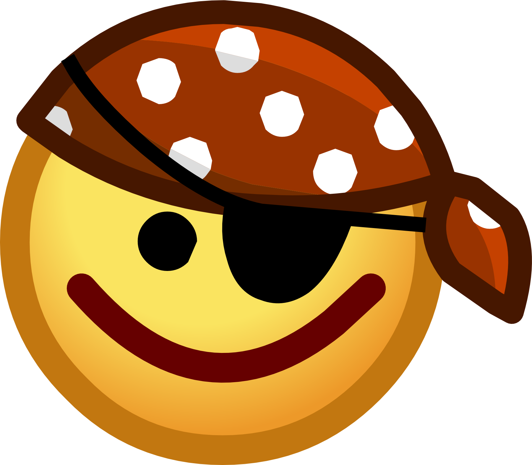 Emoji Pirata Png - (1800x1572) Png Clipart Download