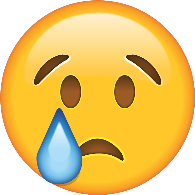 When The Tears Start To Fall, Drown Your Sorrows With - Sad Face Emoji ...