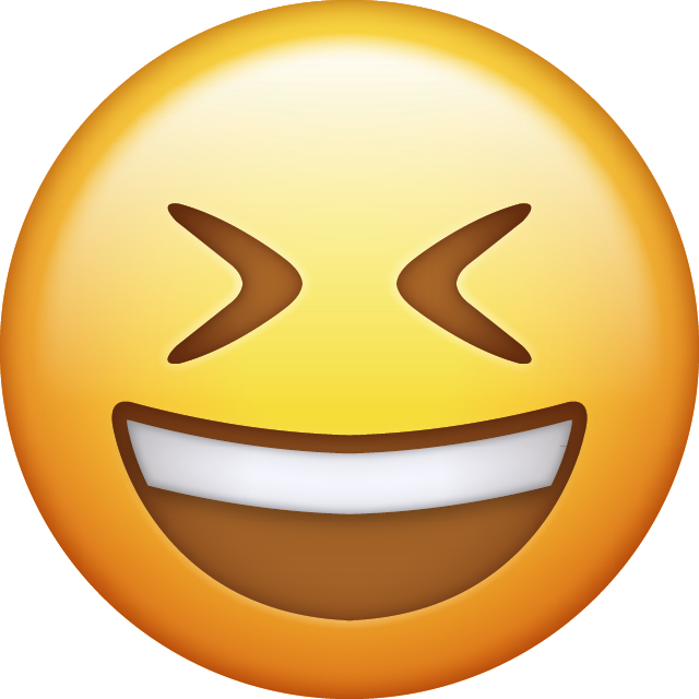 Clipart Laughing Yellow Emoticon Smiley Face - Closed Eyes Laughing ...
