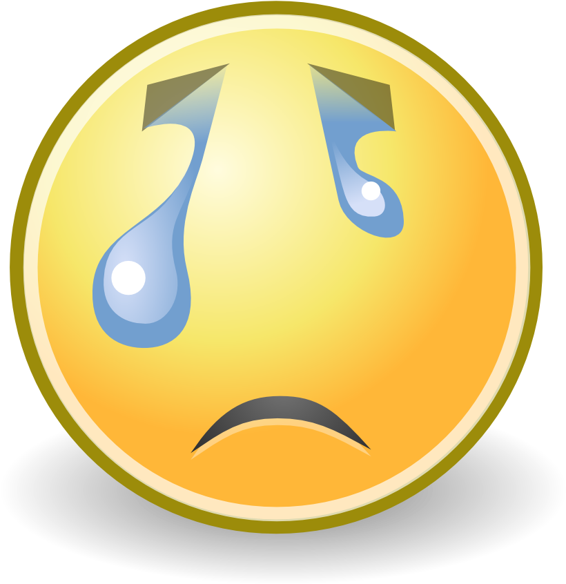 Animated Crying Emoticon - Animated Crying Face - Full Size PNG Clipart ...