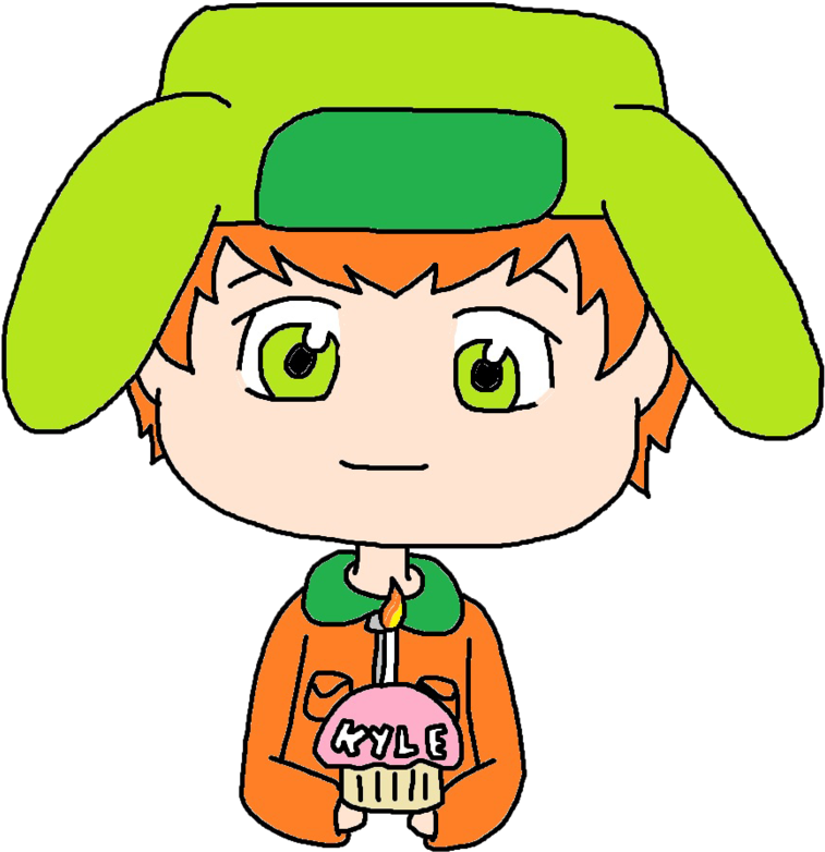 Happy Late Birthday Kyle By Kawaii-artistic - Cartoon - (859x931) Png ...