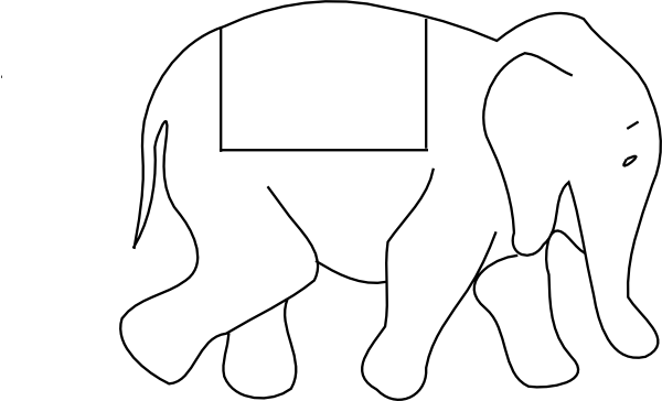 Indian Elephant Cartoon Drawing - Outline Pictures Of Animals ...