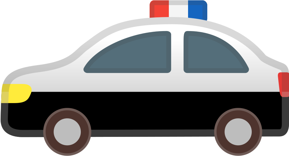 Google - Police Car Emoji - (1024x1024) Png Clipart Download