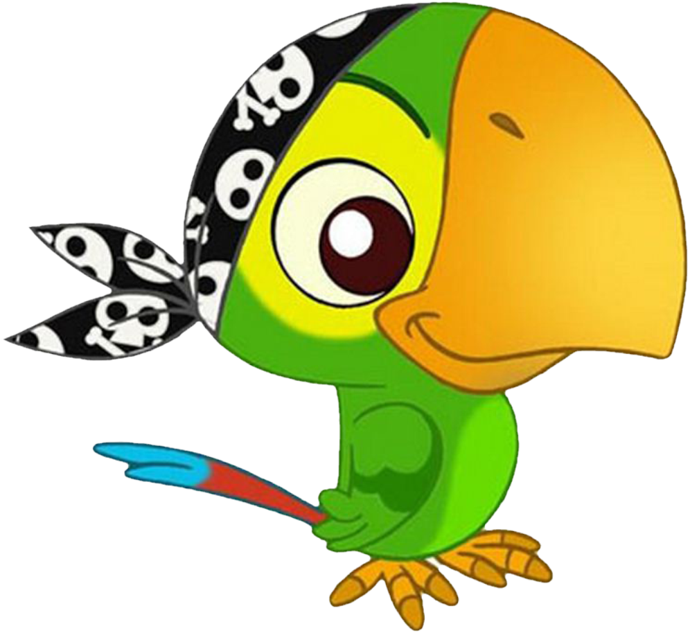 Lorito - - Loro De Jake El Pirata - (996x914) Png Clipart Download