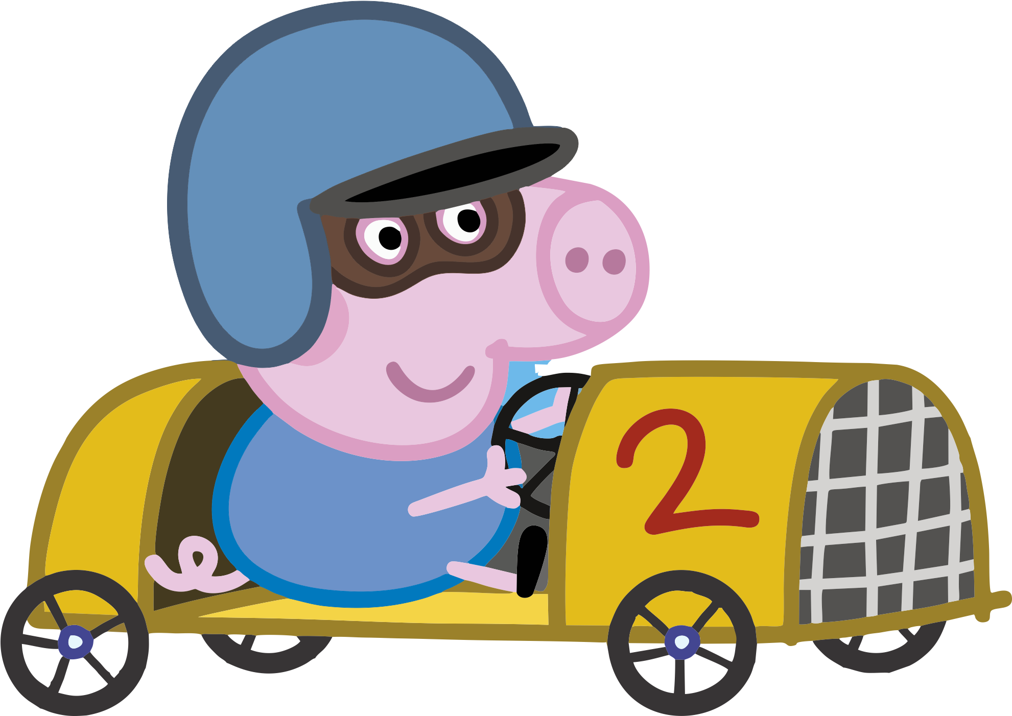 Granny Pig Grandpa Pig George's Racing Car T-shirt - George Pig Png ...