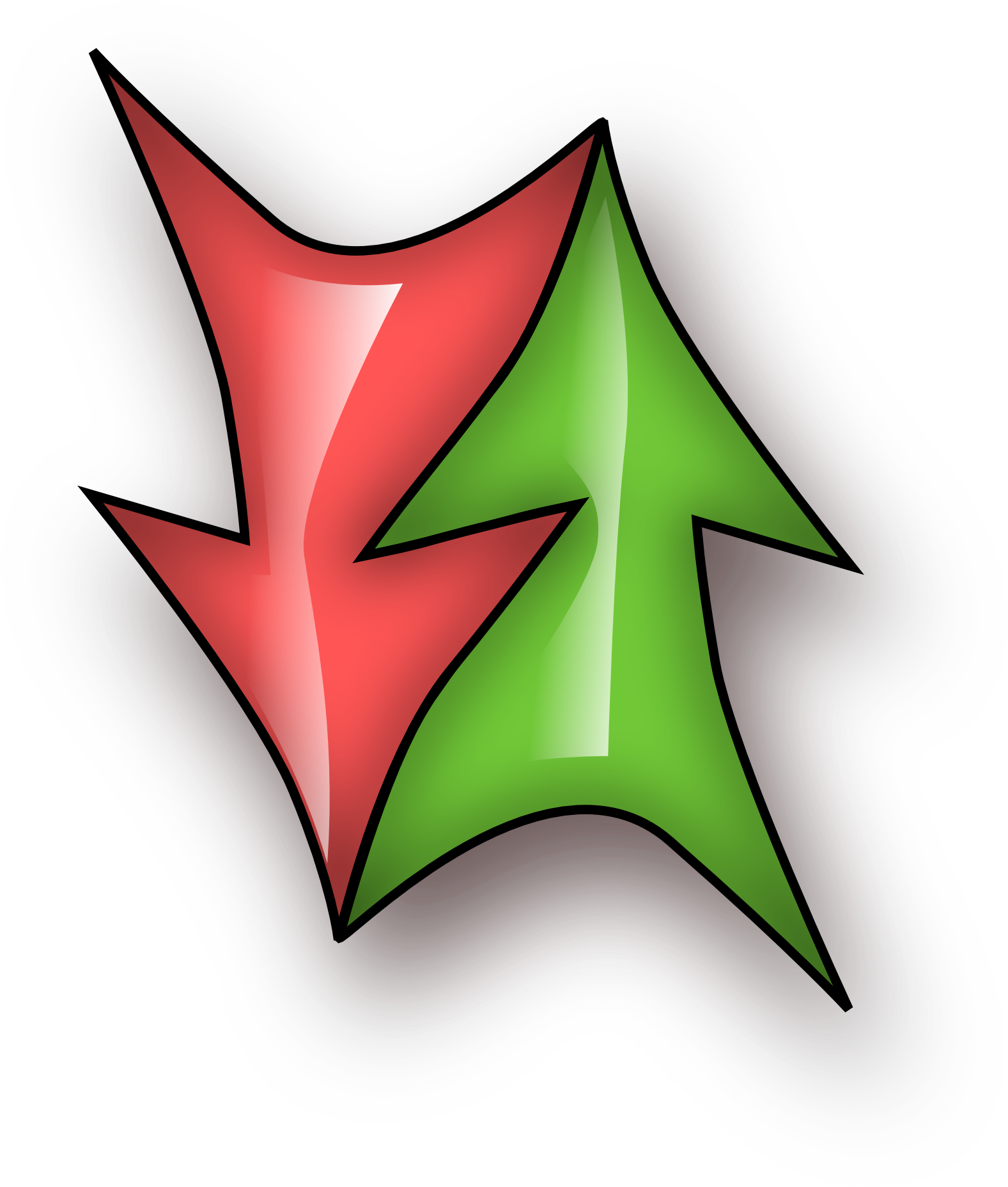 Top Down And Bottom Up Design Arrow Clip Art - Top Down And Bottom Up ...