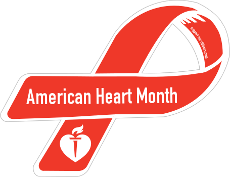 February American Heart Month - (455x350) Png Clipart Download