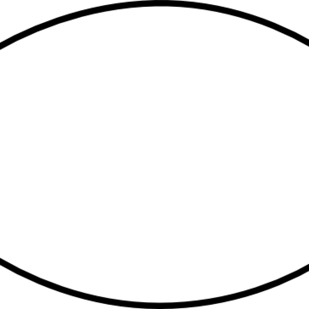 Football Outline Clipart Thin Football Outline Clip - Circle ...