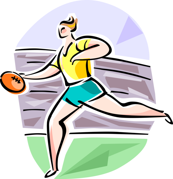 Vector Illustration Of Australian Rules Football Or - Přeštice ...