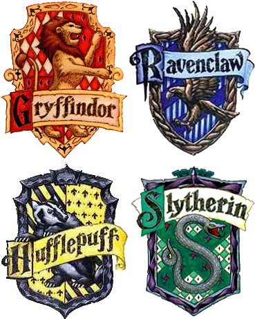 4 Houses Of Hogwarts School Of Witchcraft And Wizardry - Harry Potter ...