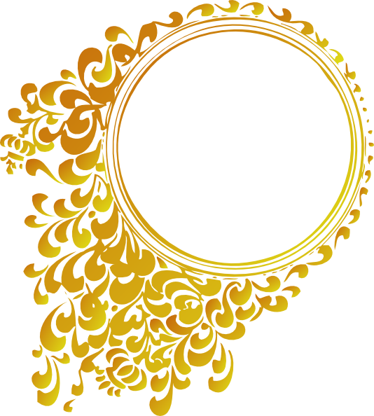 Circle Frame Clipart - Vector Golden Frame Png - (534x594) Png Clipart ...