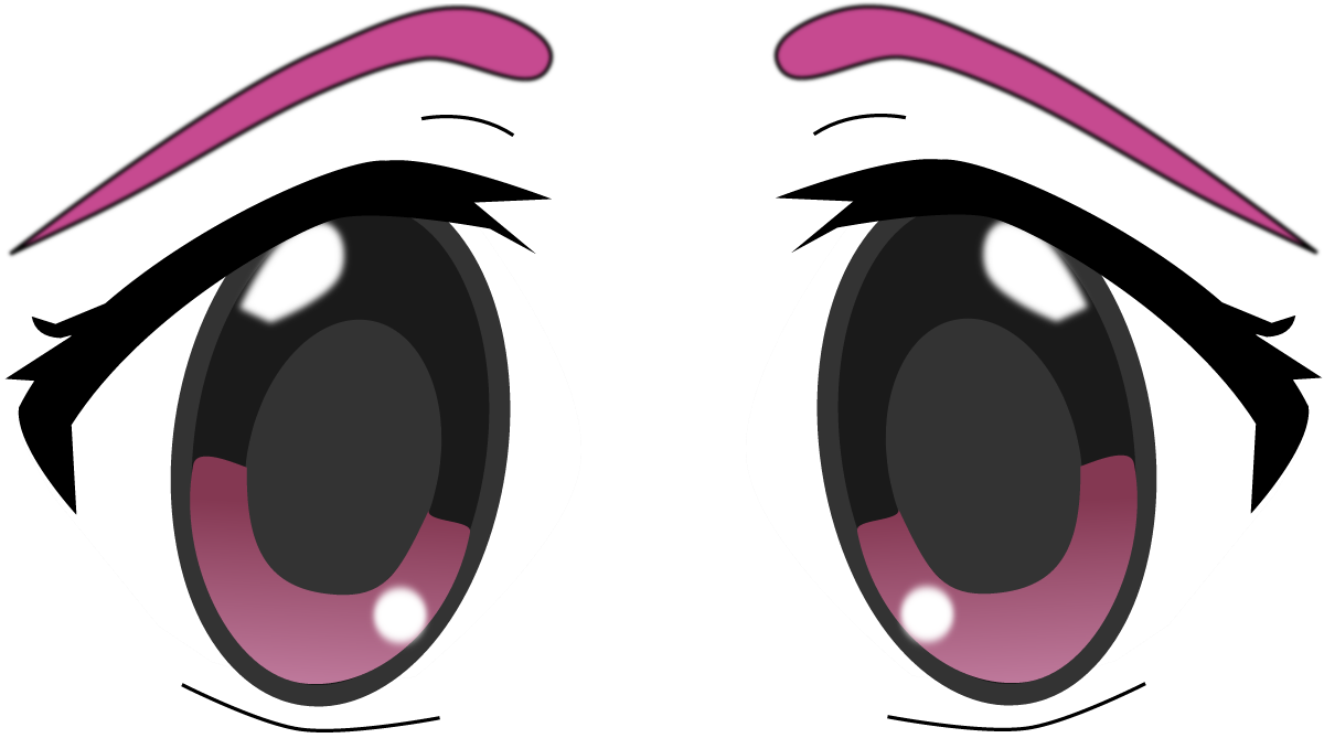 Scared Anime Eyes Transparent - (1200x669) Png Clipart Download